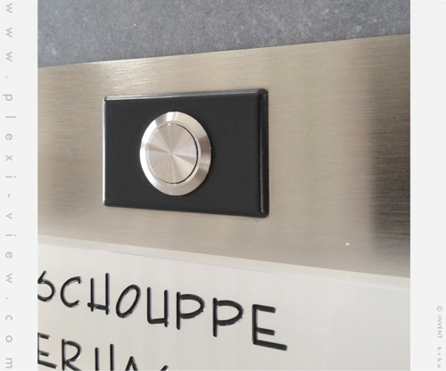 PLAQUE DE NOM SONNETTE design dr | Plexi-View: PLAQUE DE NOM SONNETTE ...
